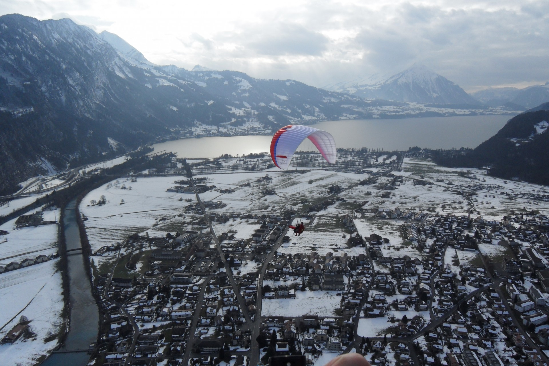 Paragliding Winter - Best outdoor activities, Interlaken, Switzerland