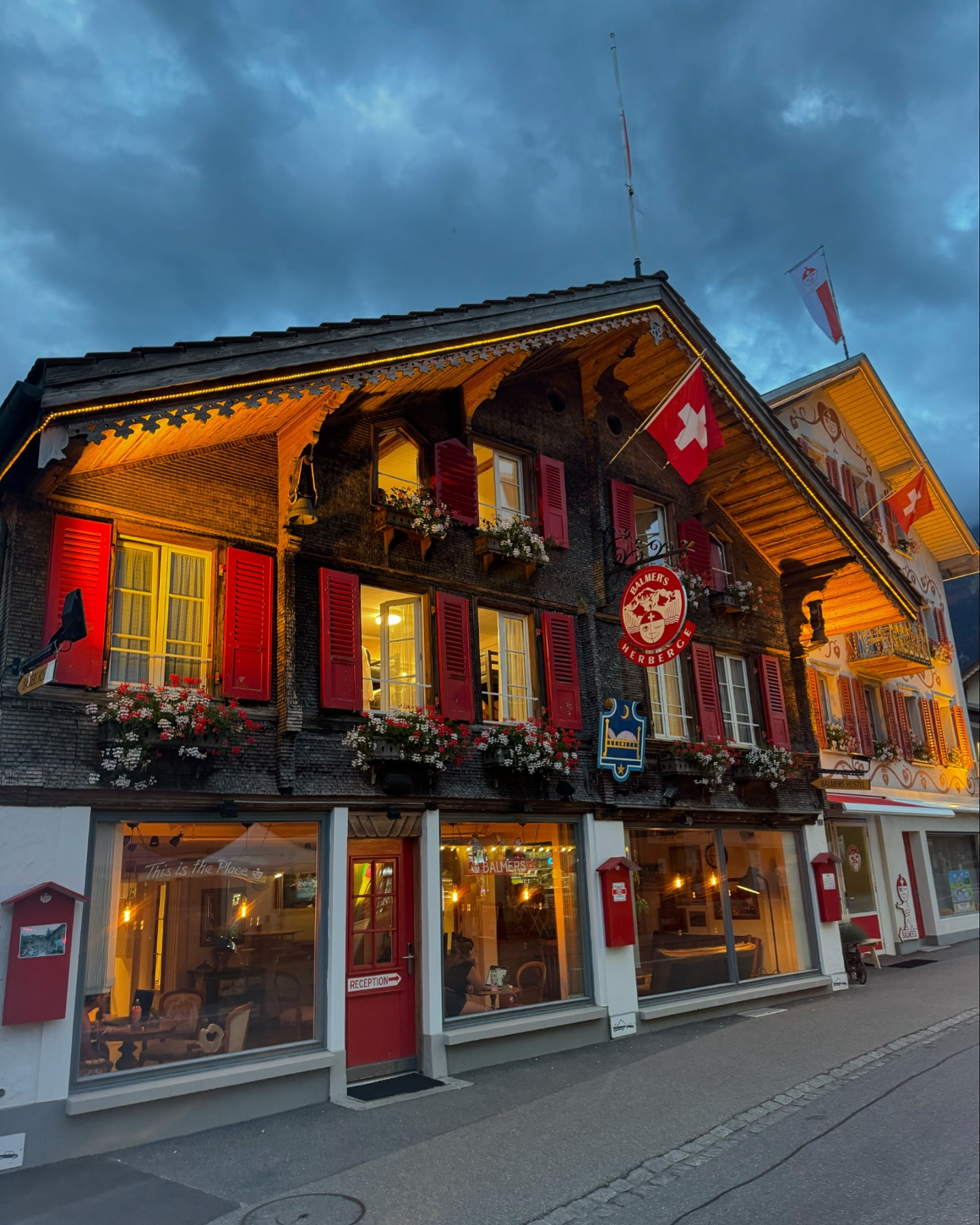 The swiss alps hostel in Interlaken is Balmers. Welcome Home!